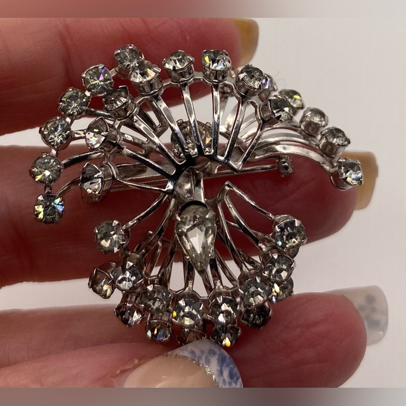 Coro | Jewelry | Coro Art Deco Spiral Swirl Silver Tone Metallic ...